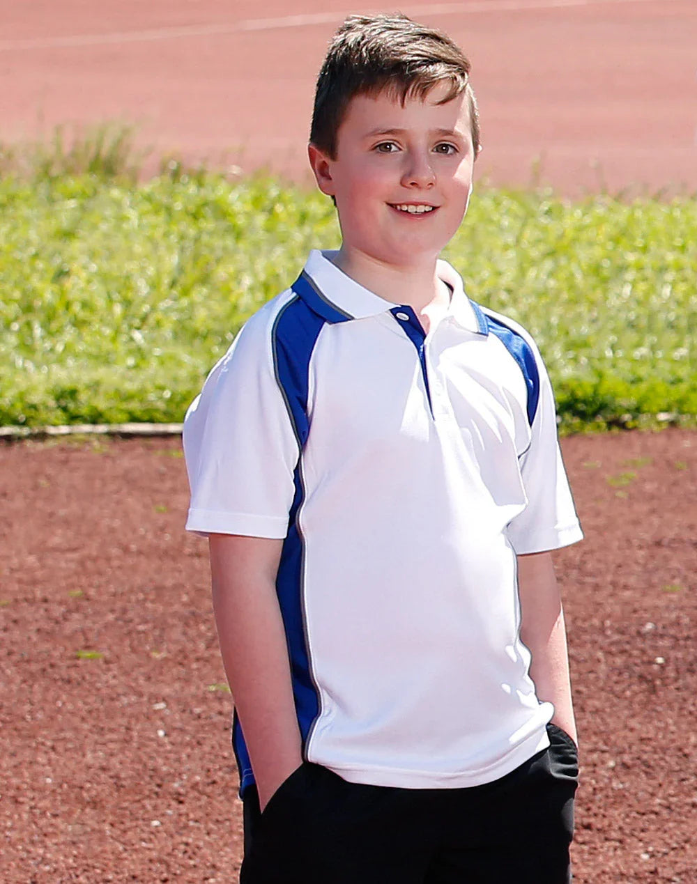 Kids CoolDry Mini Waffle Short Sleeve Polo - Brand with Your Logo ...